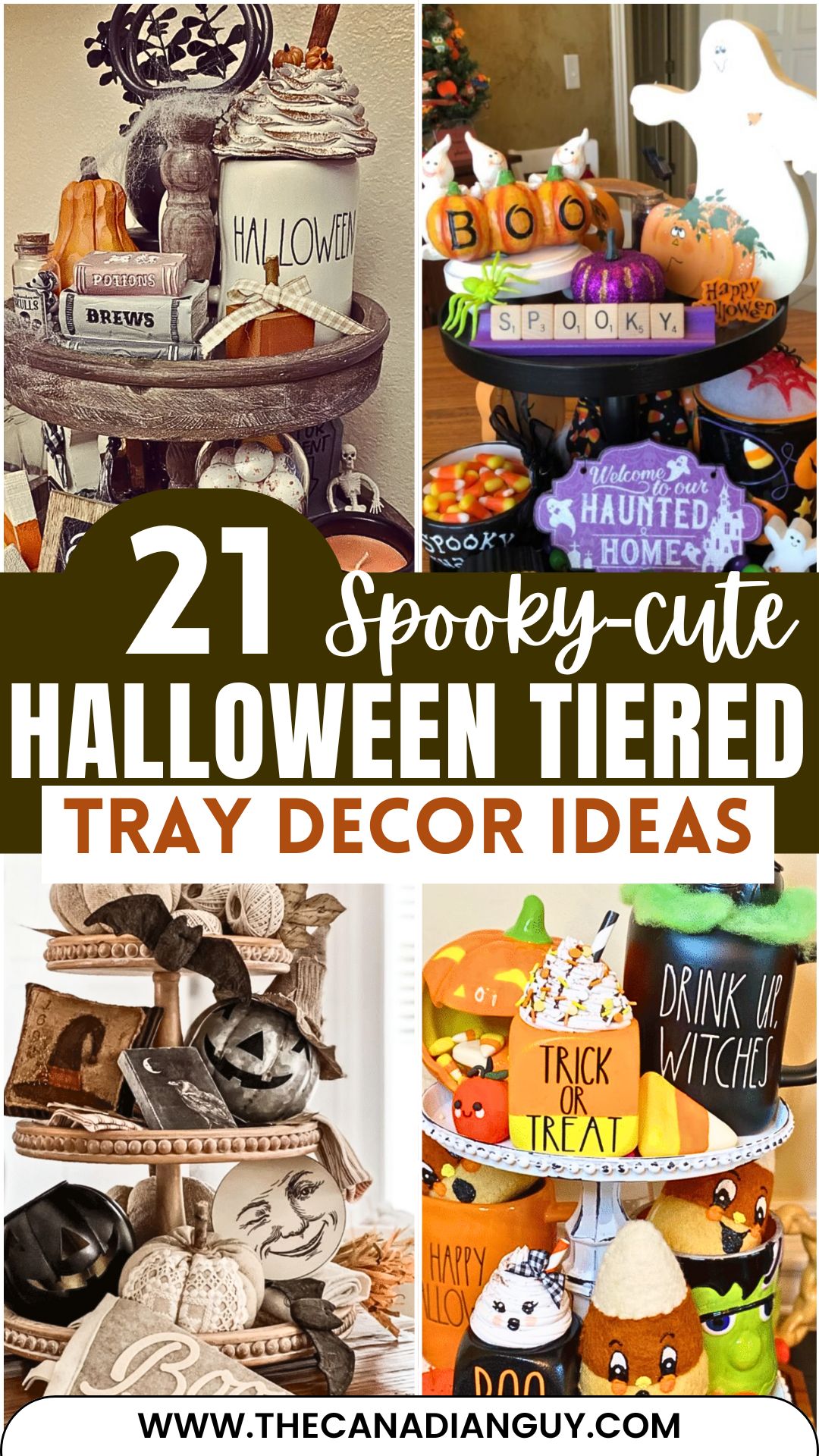 Too Cute To Spooky: Halloween Tiered Tray Decor Ideas - thecanadianguy.com